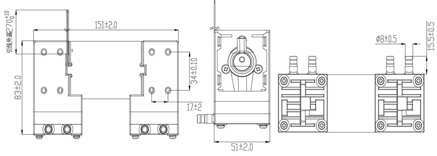 AC/DC Motor High Flow Micro Air Pump | NJPRO - Manufacturer of Micro ...